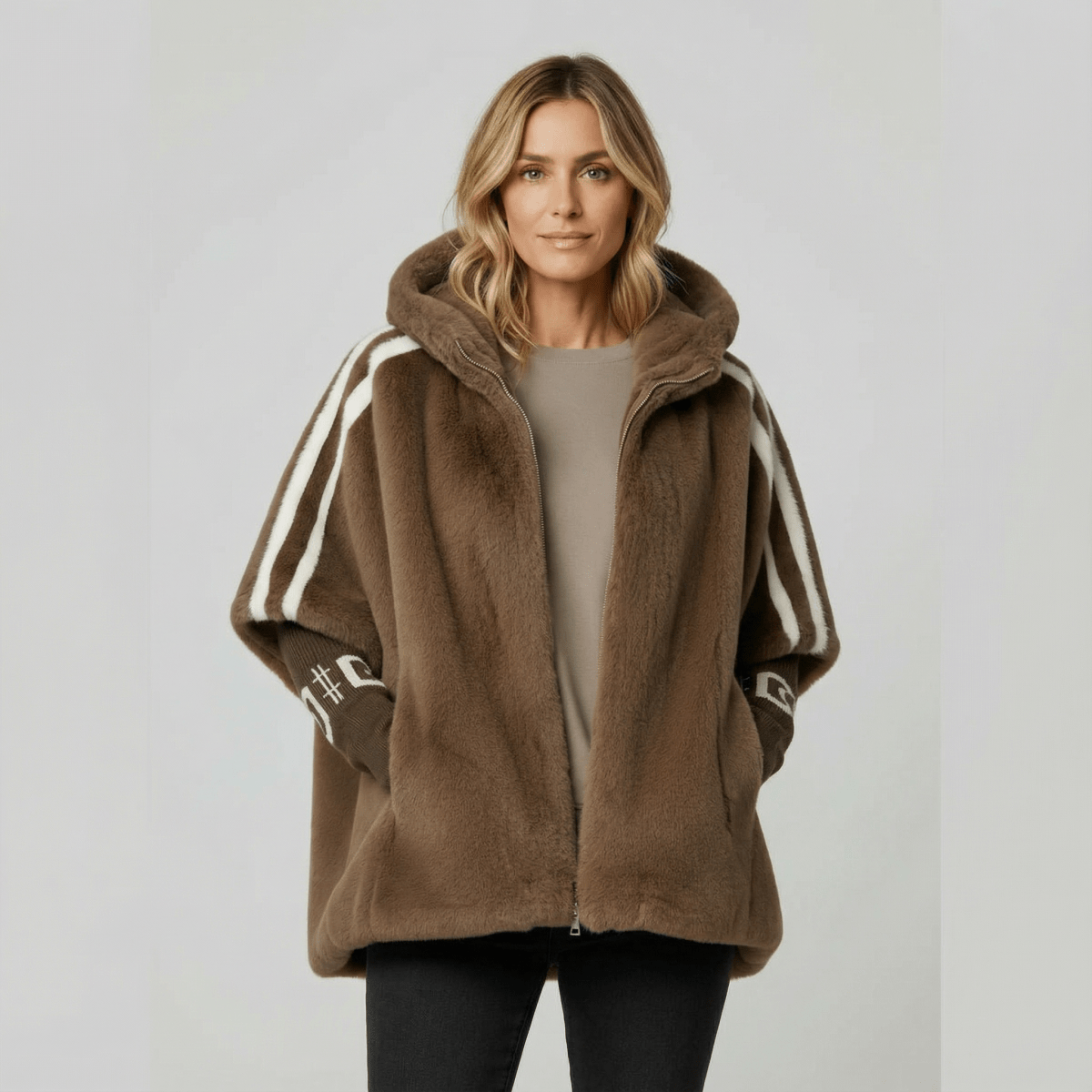 DONNA | HOODED COAT – Susan & Colin Manchester