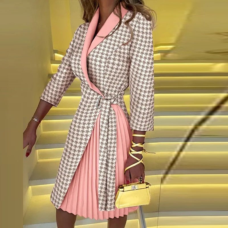 Sarah - Chic long sleeve blazer dress for women – Susan & Colin Manchester